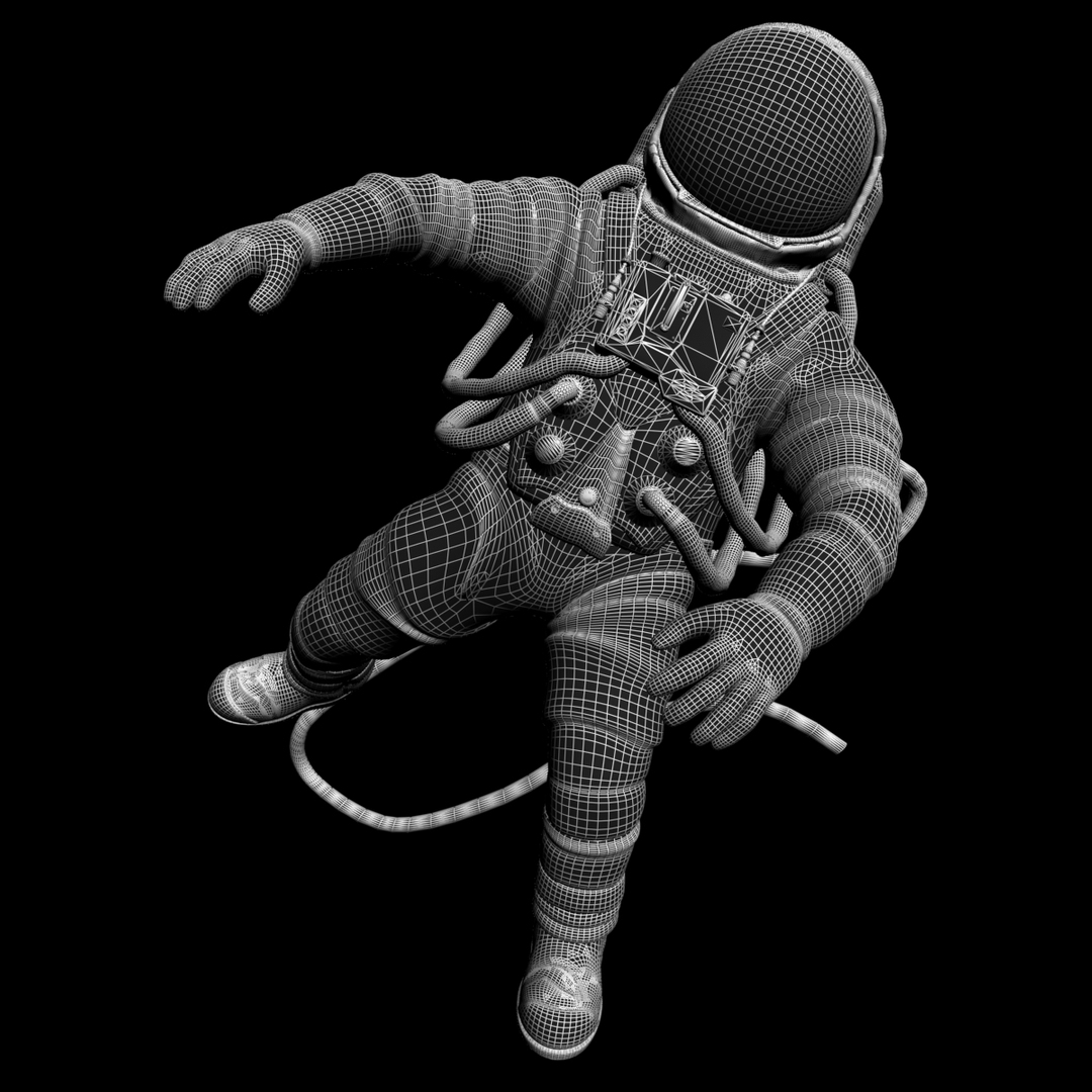 astronaut astronaught 3d 3ds