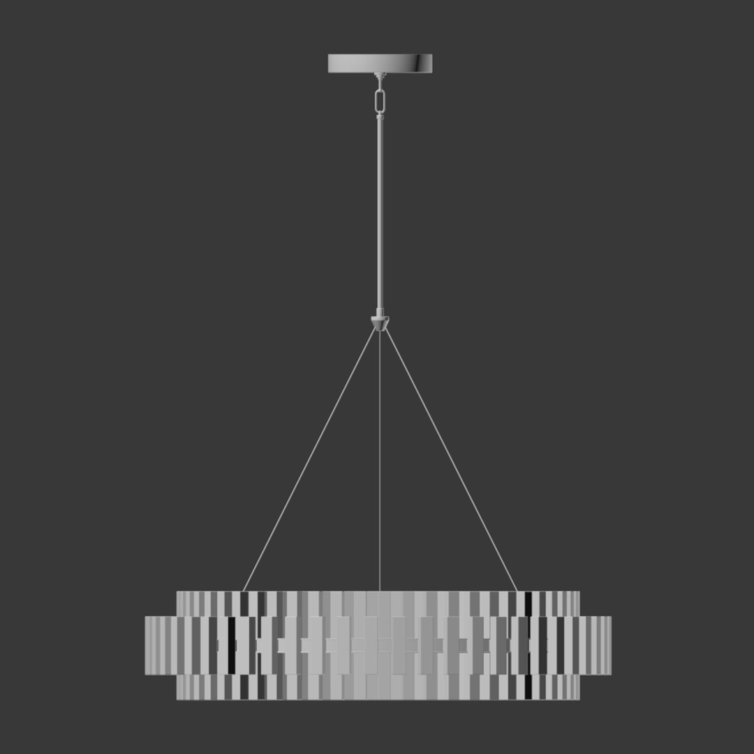 3D phoebe 48 led crystal chandelier - TurboSquid 1605101