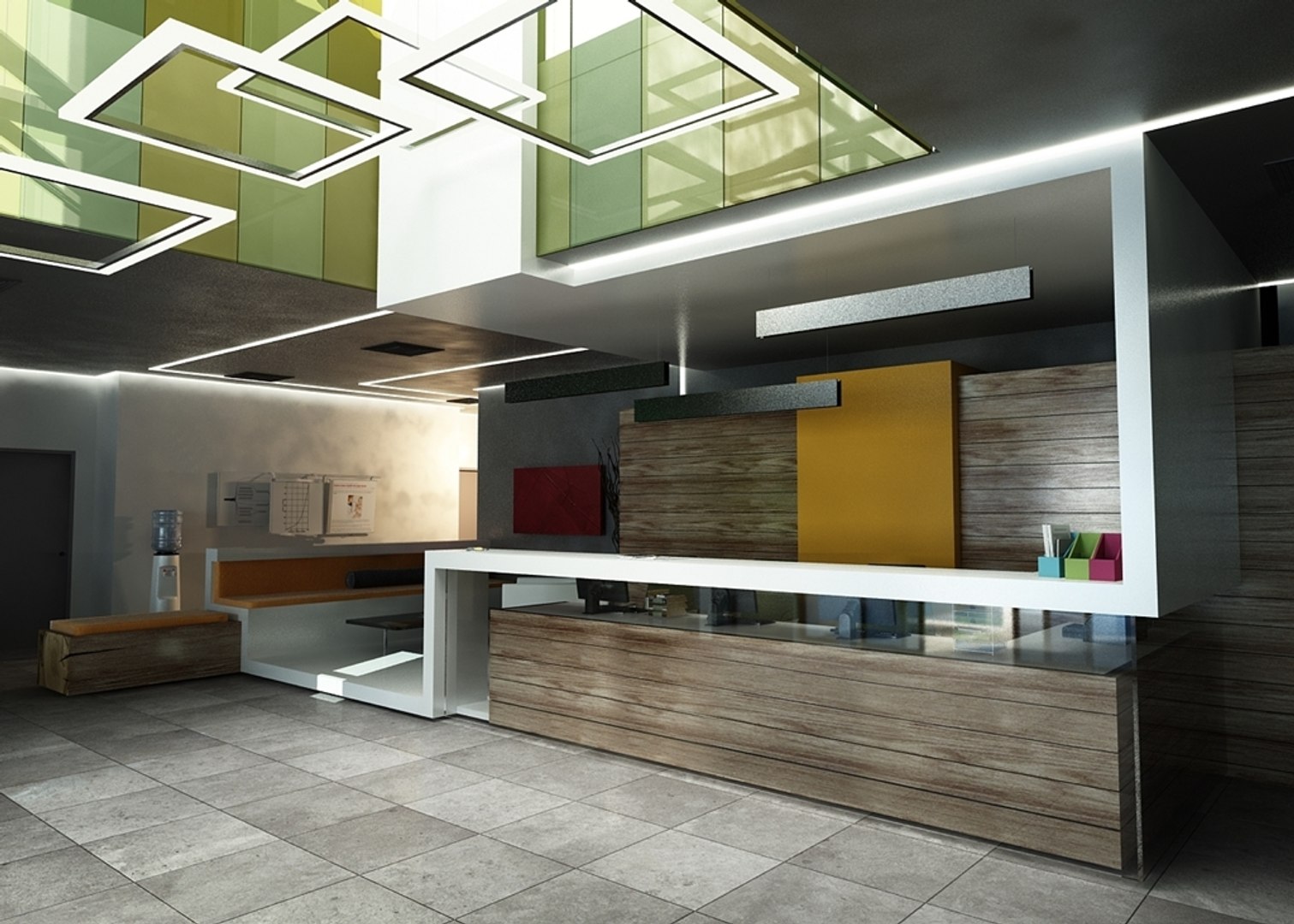 3d Reception Scene Model