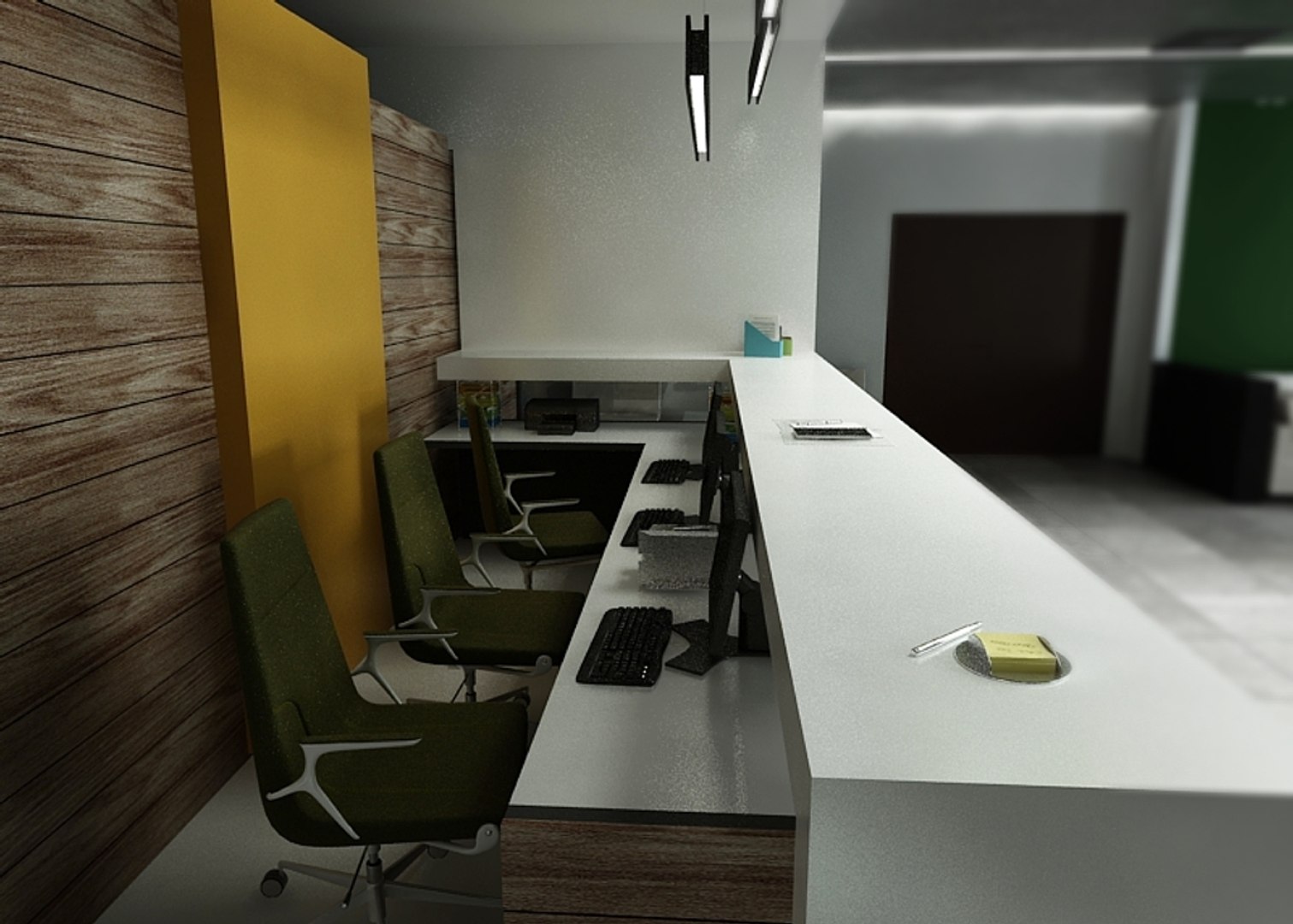 3d Reception Scene Model