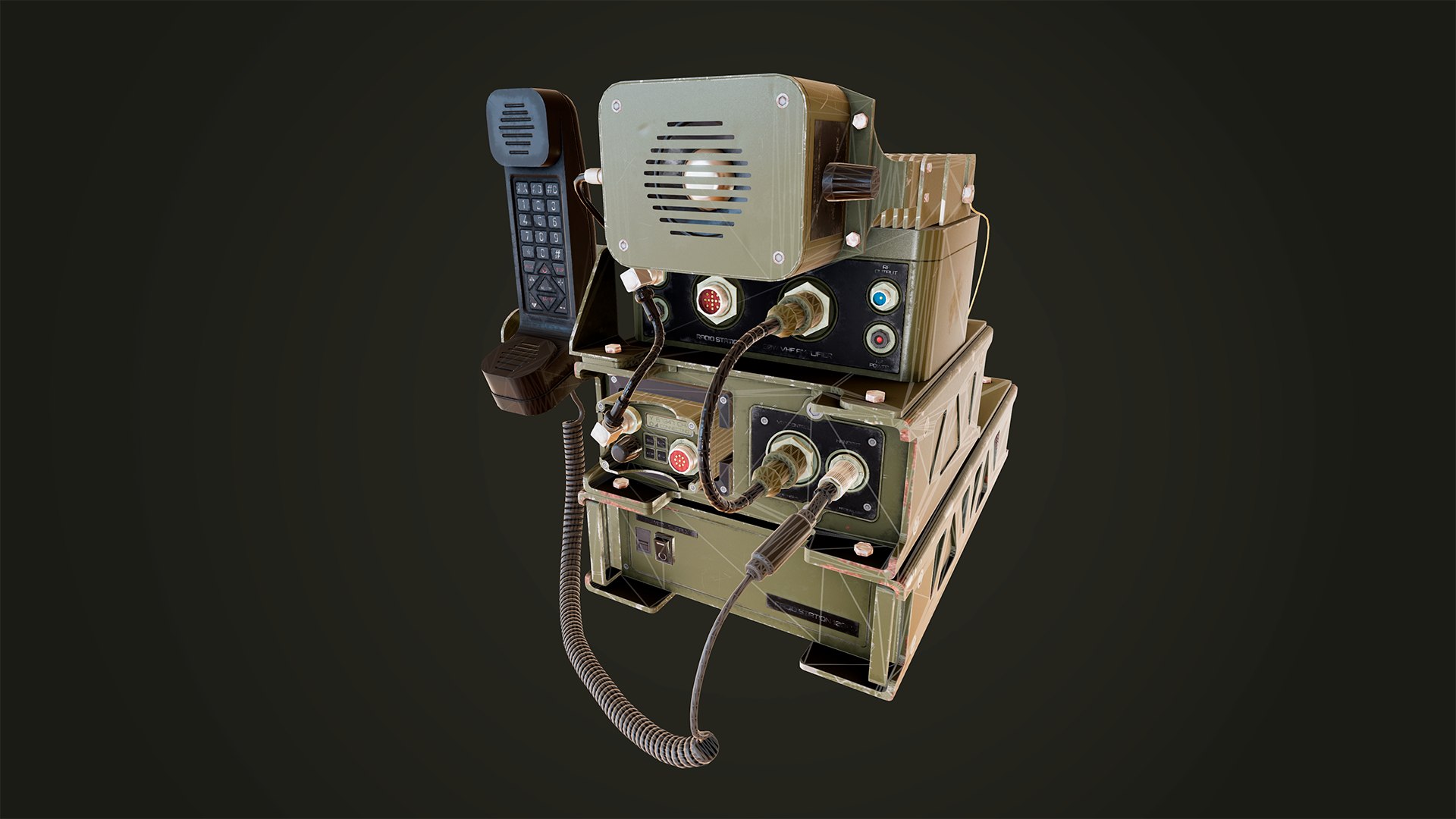 Military Radio Station 3D Model - TurboSquid 1696891