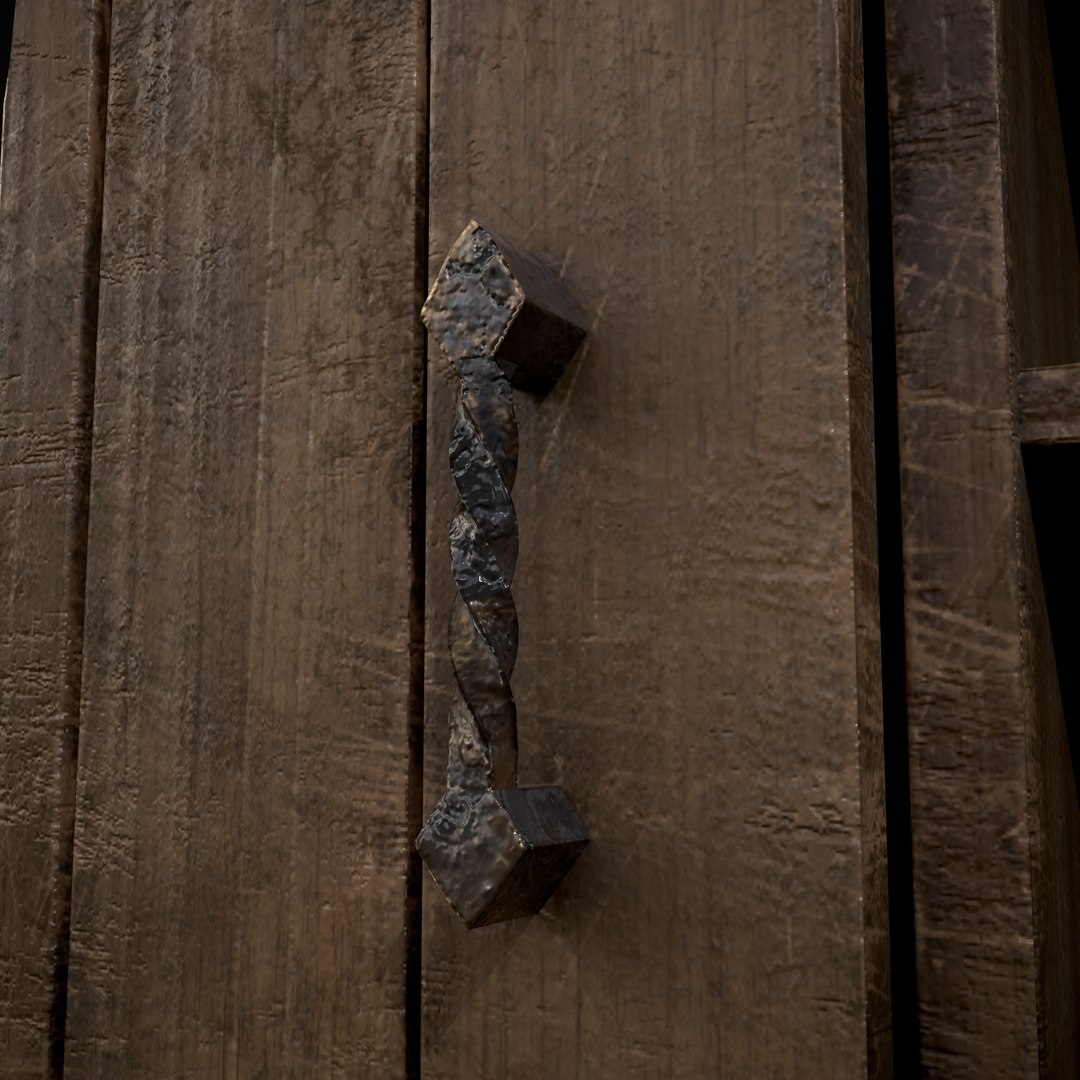 3D Rustic Ornamental Wooden Cabinet - TurboSquid 1968025