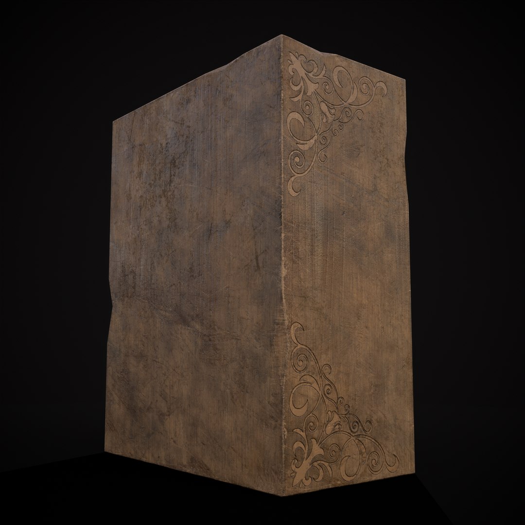 3D Rustic Ornamental Wooden Cabinet - TurboSquid 1968025