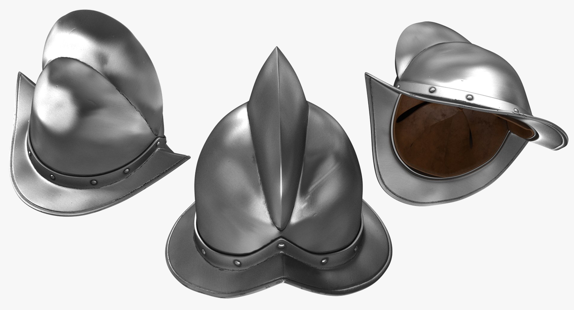 3D Spanish Comb Morion Helmet Model - TurboSquid 1160342