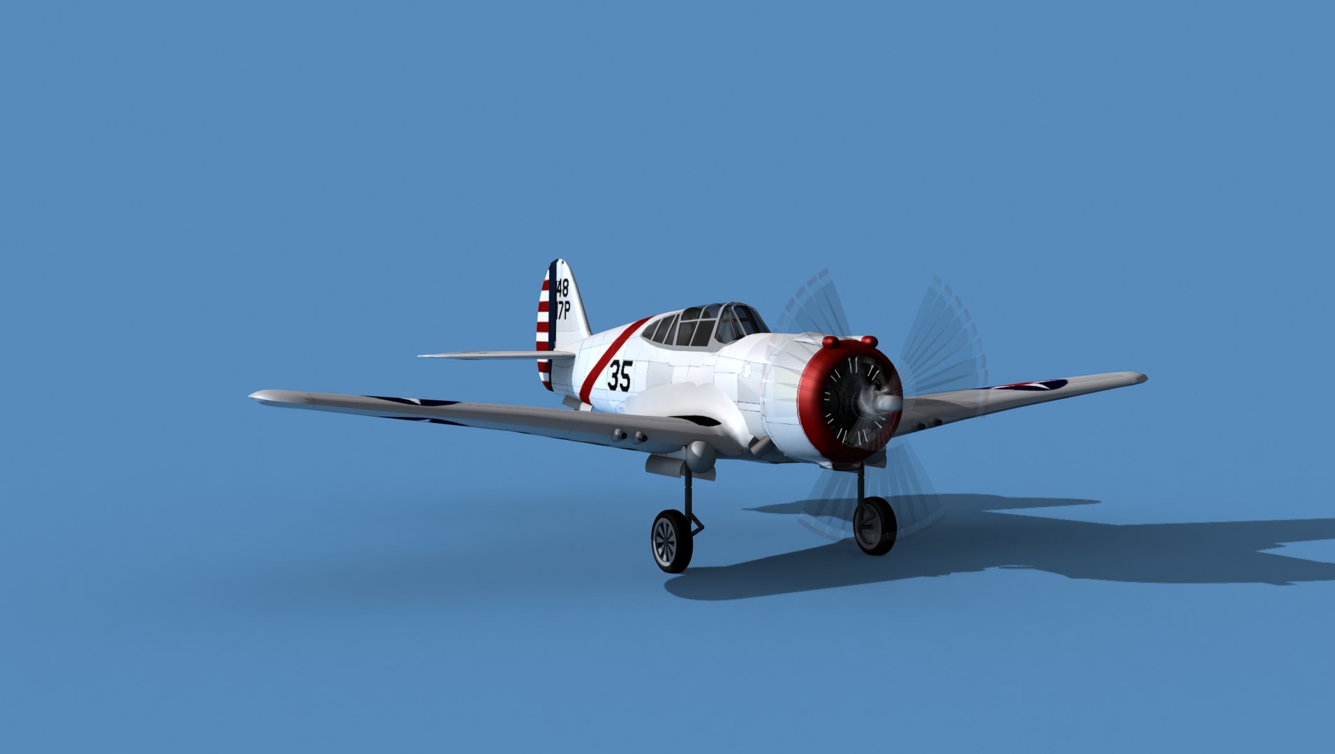 Curtiss P-36C Hawk V04 USAAF 3D - TurboSquid 1914196