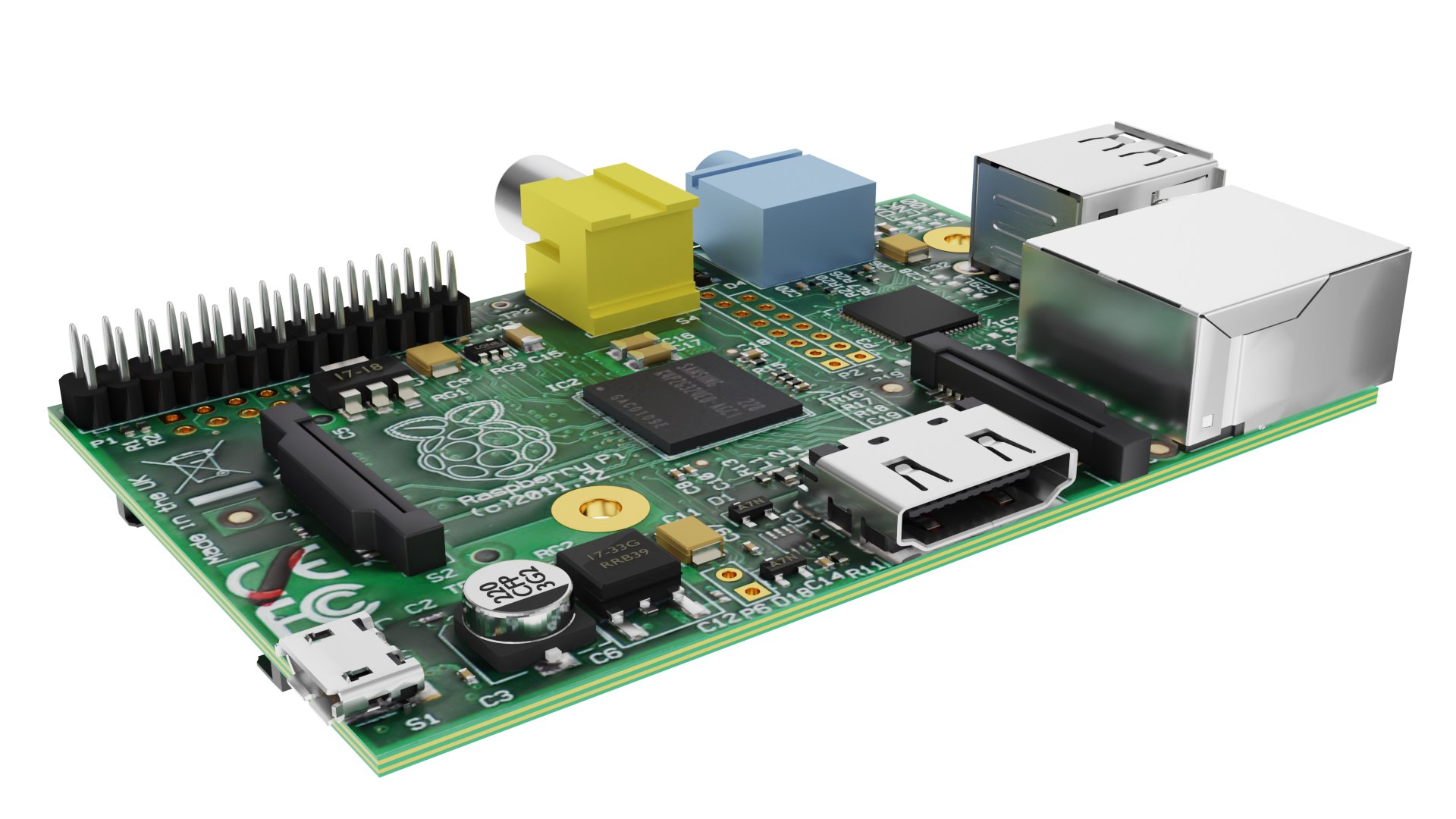 3D Raspberry Pi A - TurboSquid 1874832