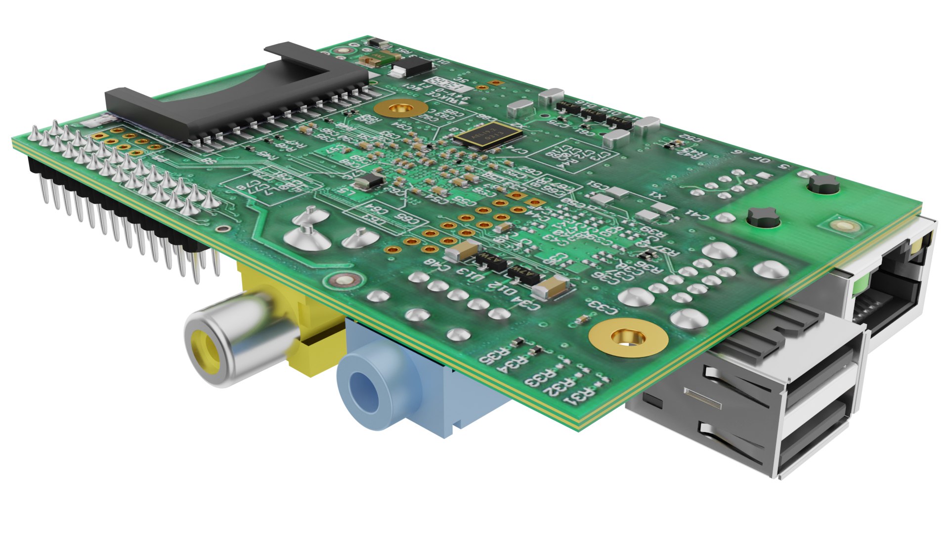 3D Raspberry Pi A - TurboSquid 1874832