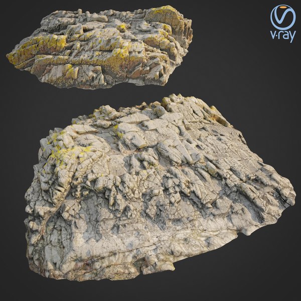Scanned rock cliff f model - TurboSquid 1258821