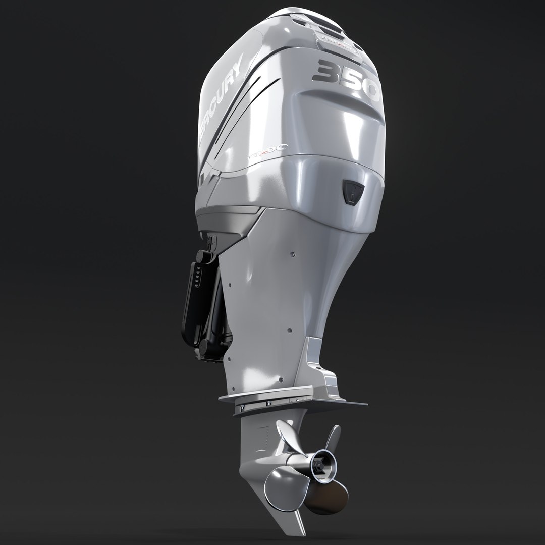 Mercury Verado 350 White Model - TurboSquid 1996600