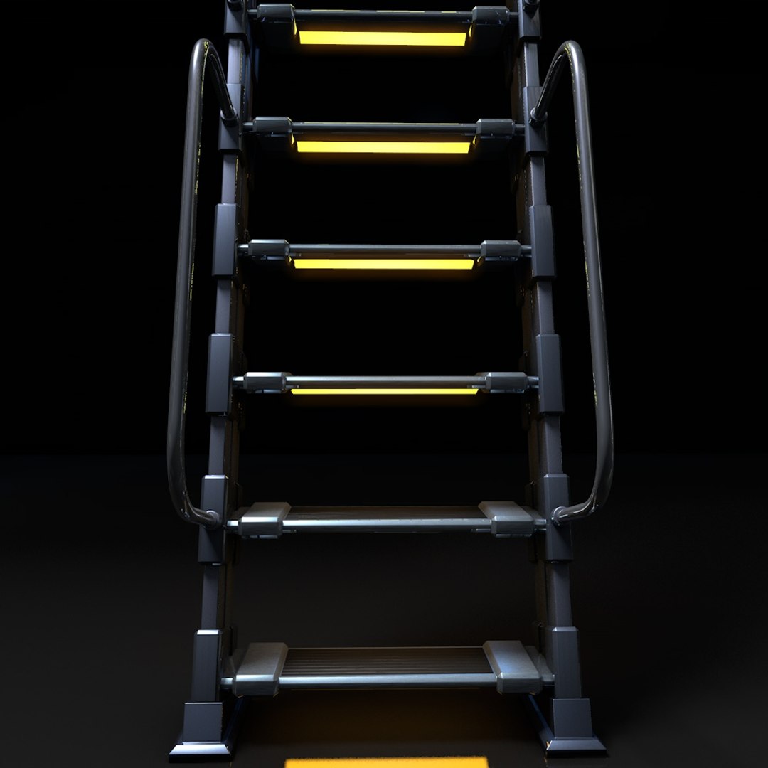 Futuristic Ladder 3D Model - TurboSquid 1502889