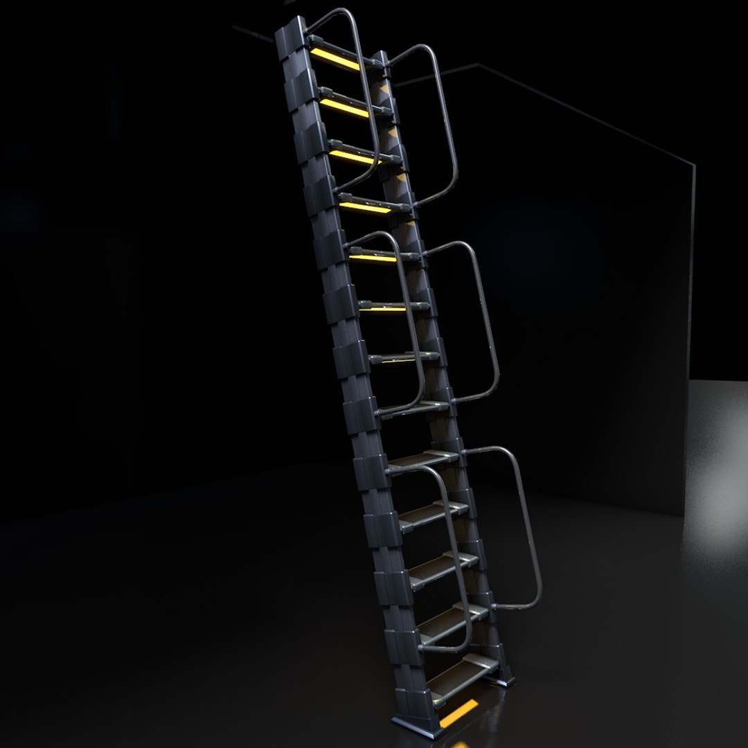 Futuristic Ladder 3D Model - TurboSquid 1502889