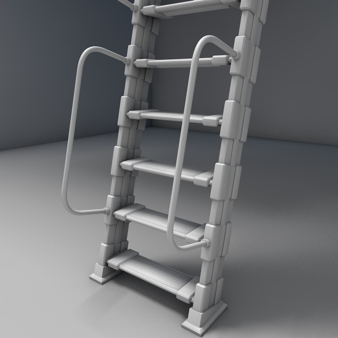 Futuristic ladder 3D model - TurboSquid 1502889