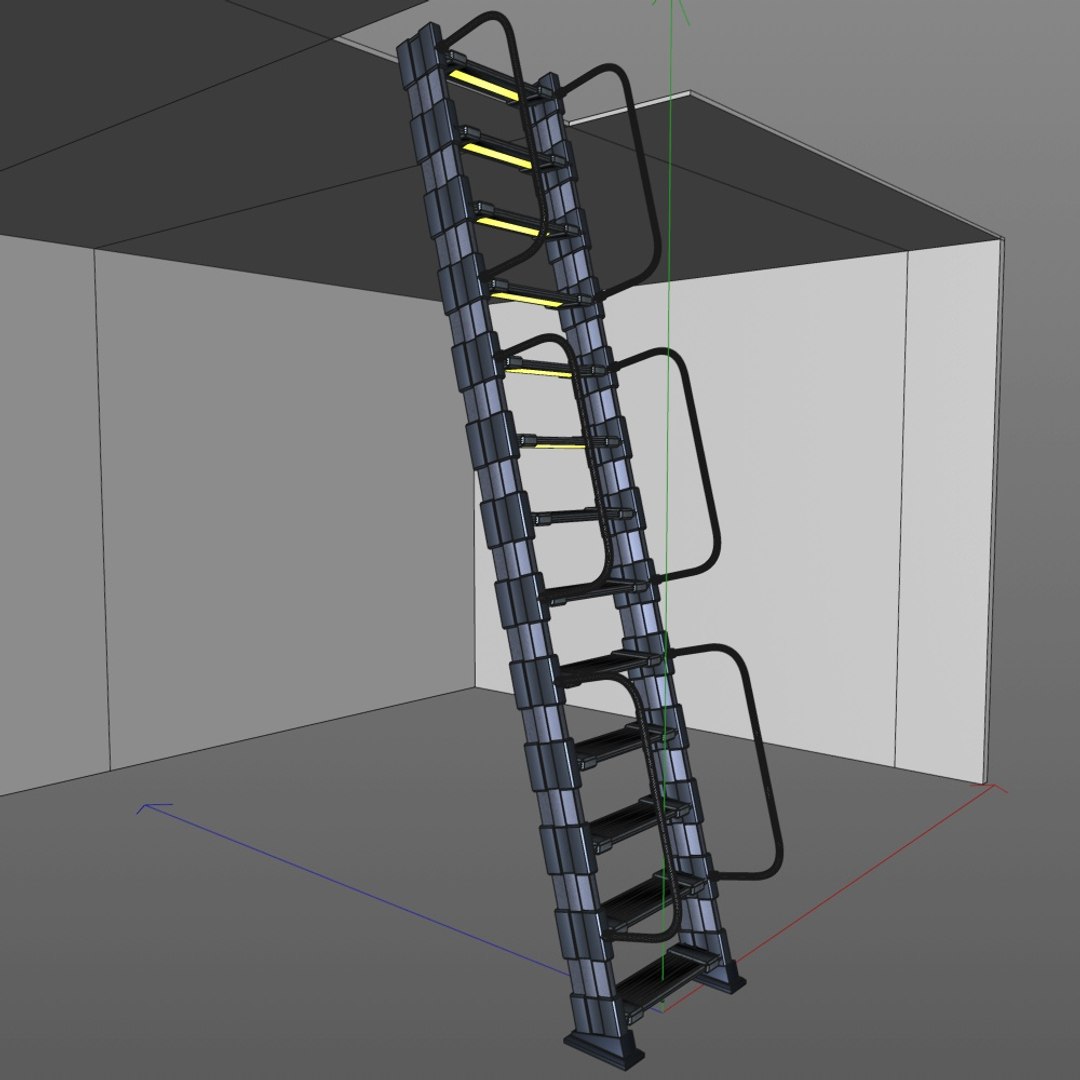 Futuristic ladder 3D model - TurboSquid 1502889