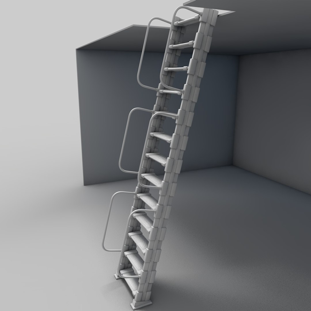 Futuristic ladder 3D model - TurboSquid 1502889