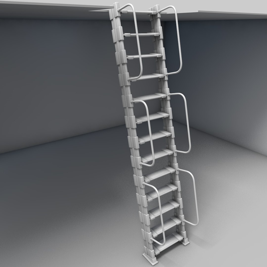 Futuristic ladder 3D model - TurboSquid 1502889