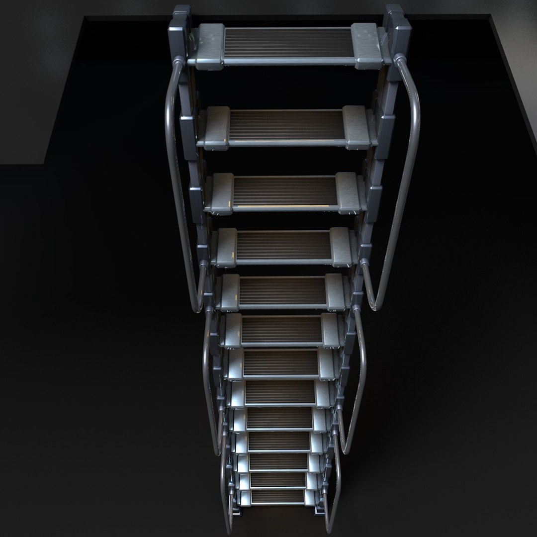 Futuristic ladder 3D model - TurboSquid 1502889