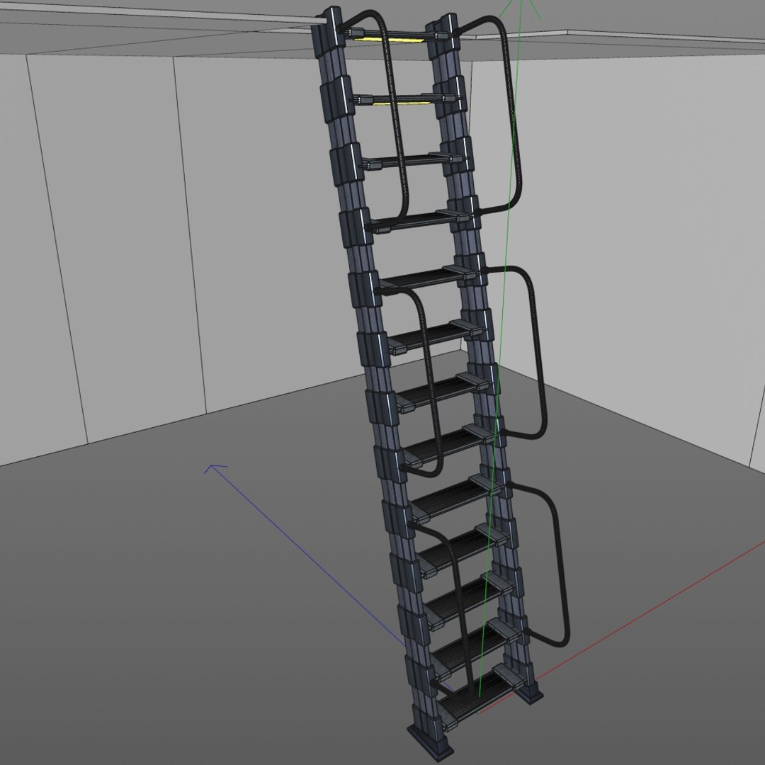 Futuristic ladder 3D model - TurboSquid 1502889