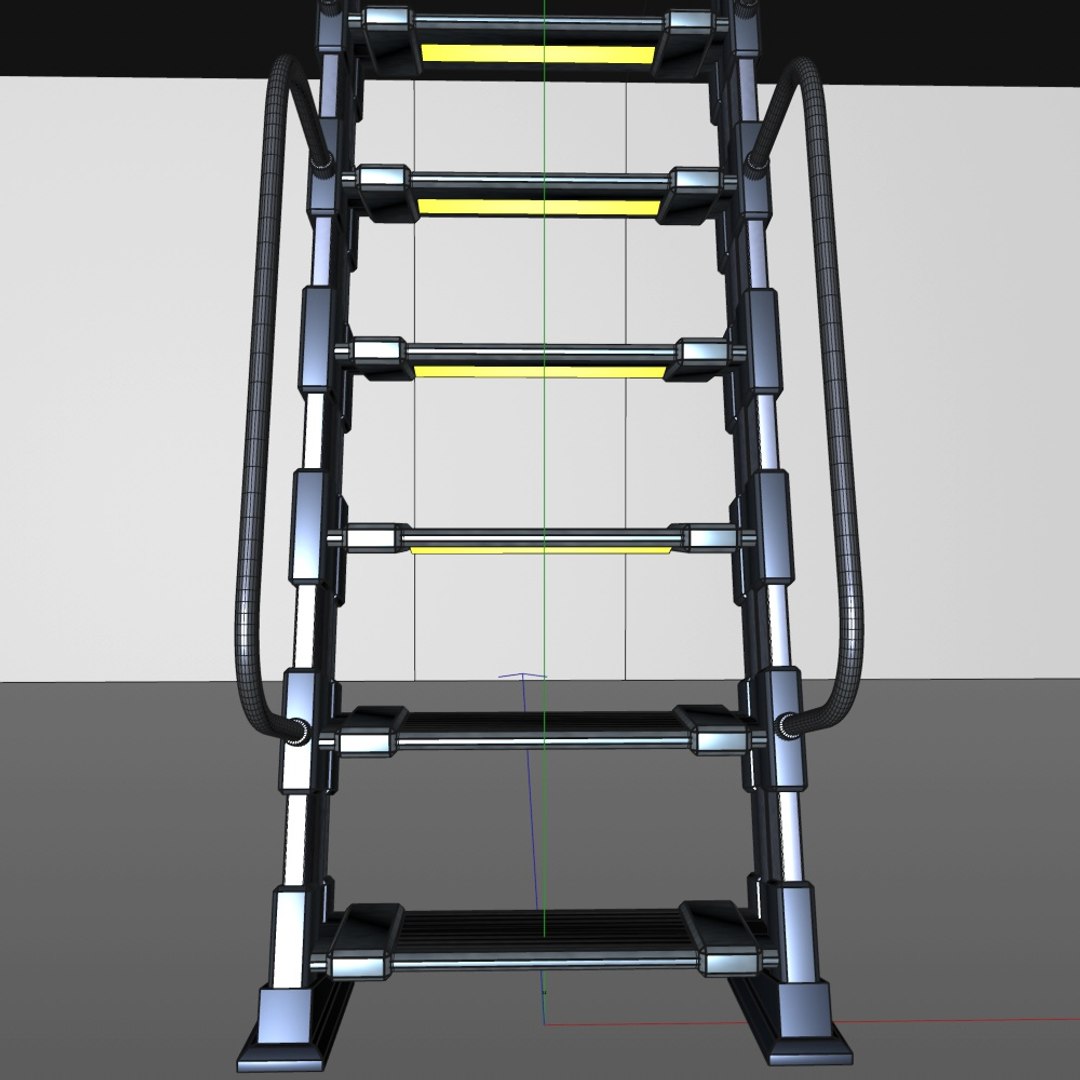 Futuristic ladder 3D model - TurboSquid 1502889