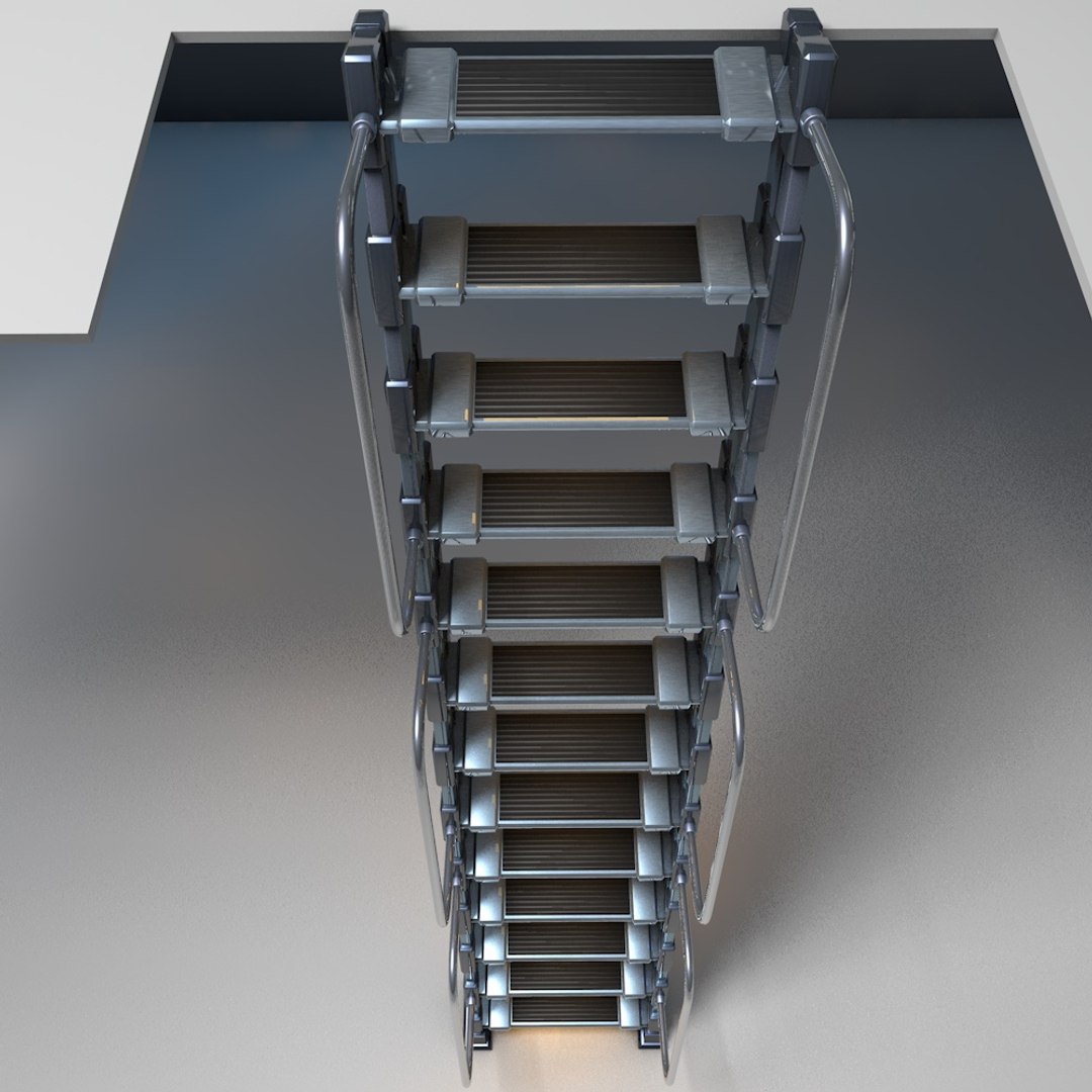 Futuristic ladder 3D model - TurboSquid 1502889