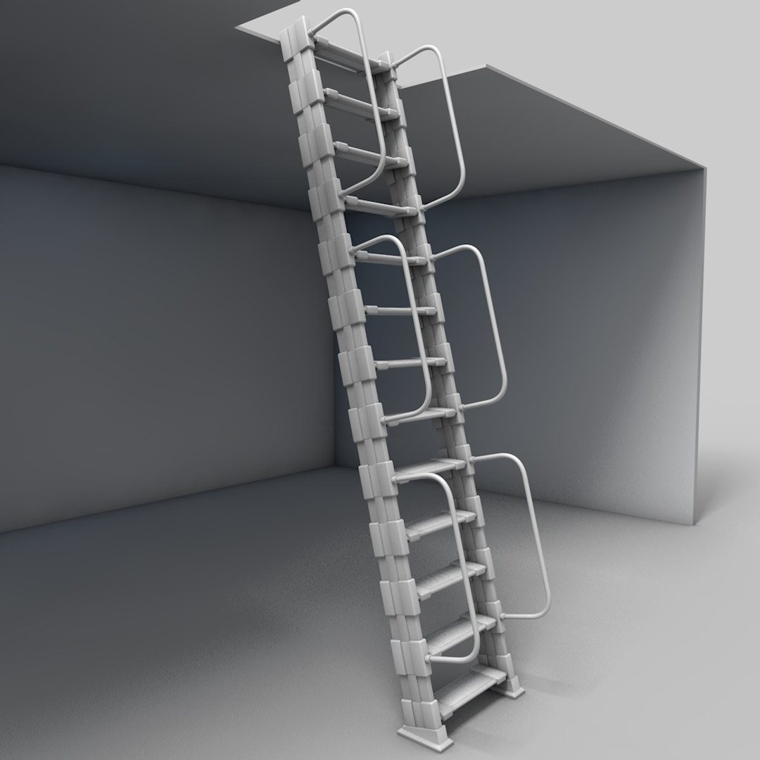 Futuristic ladder 3D model - TurboSquid 1502889