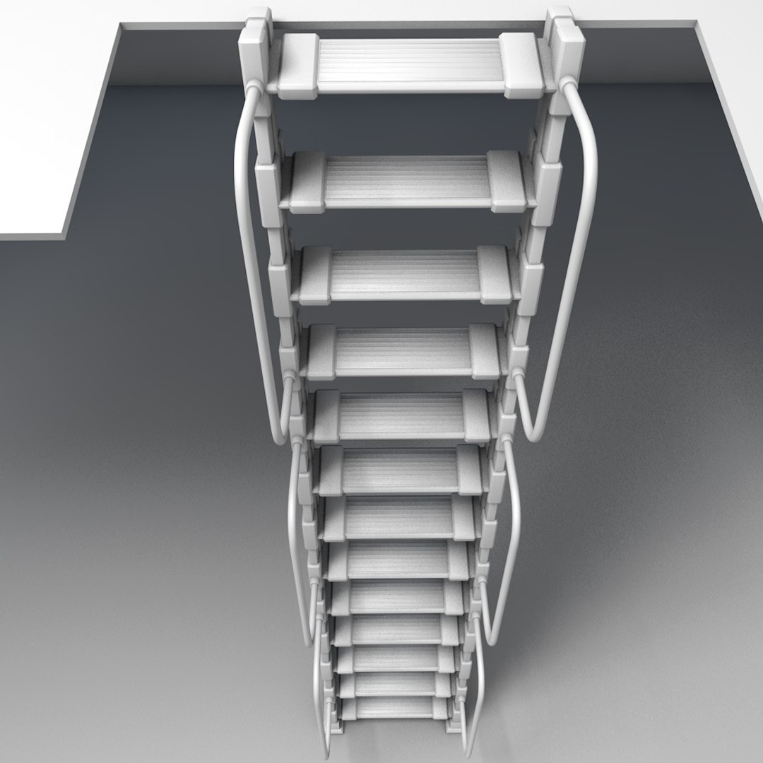 Futuristic ladder 3D model - TurboSquid 1502889