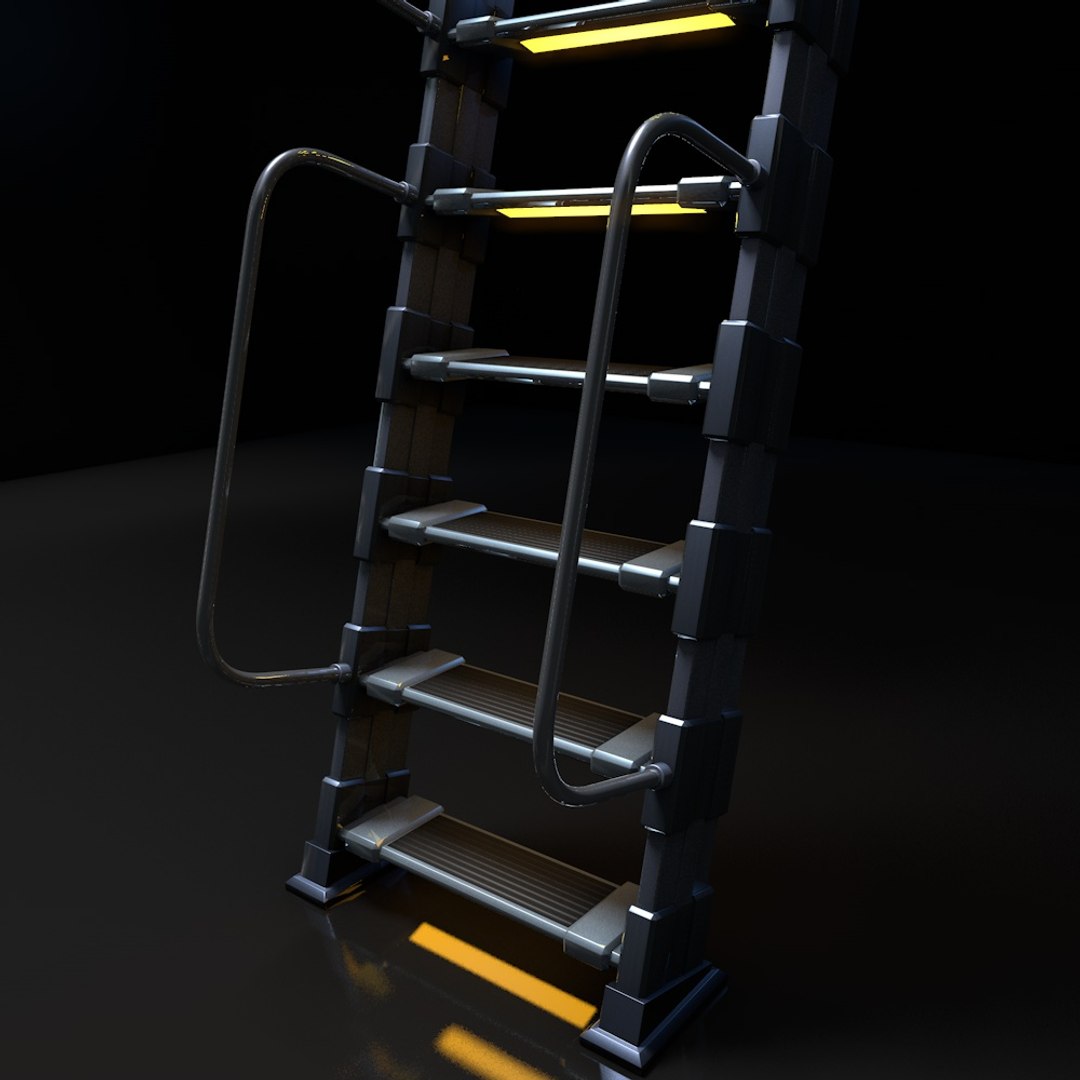 Futuristic ladder 3D model - TurboSquid 1502889