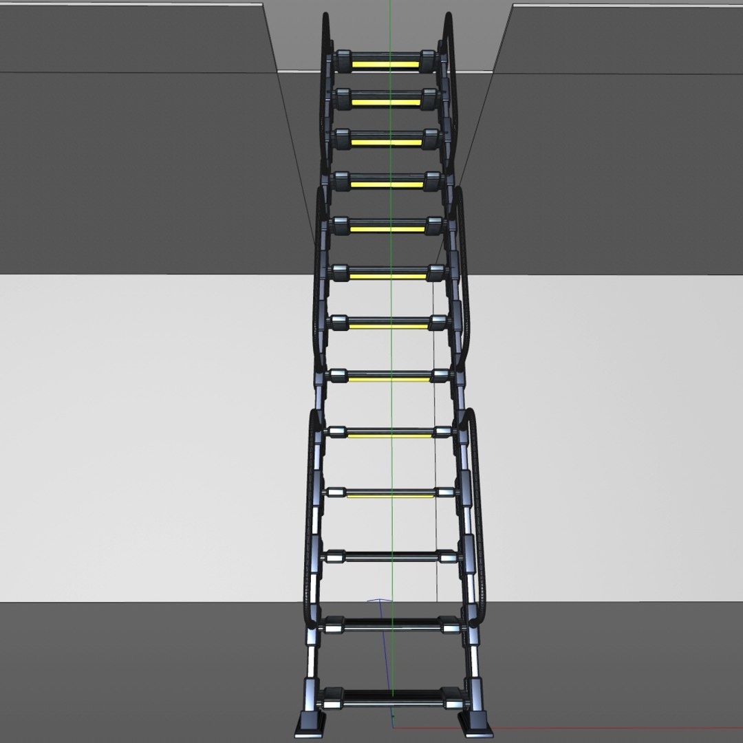 Futuristic ladder 3D model - TurboSquid 1502889