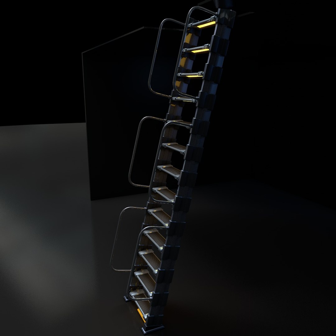 Futuristic Ladder 3D Model - TurboSquid 1502889