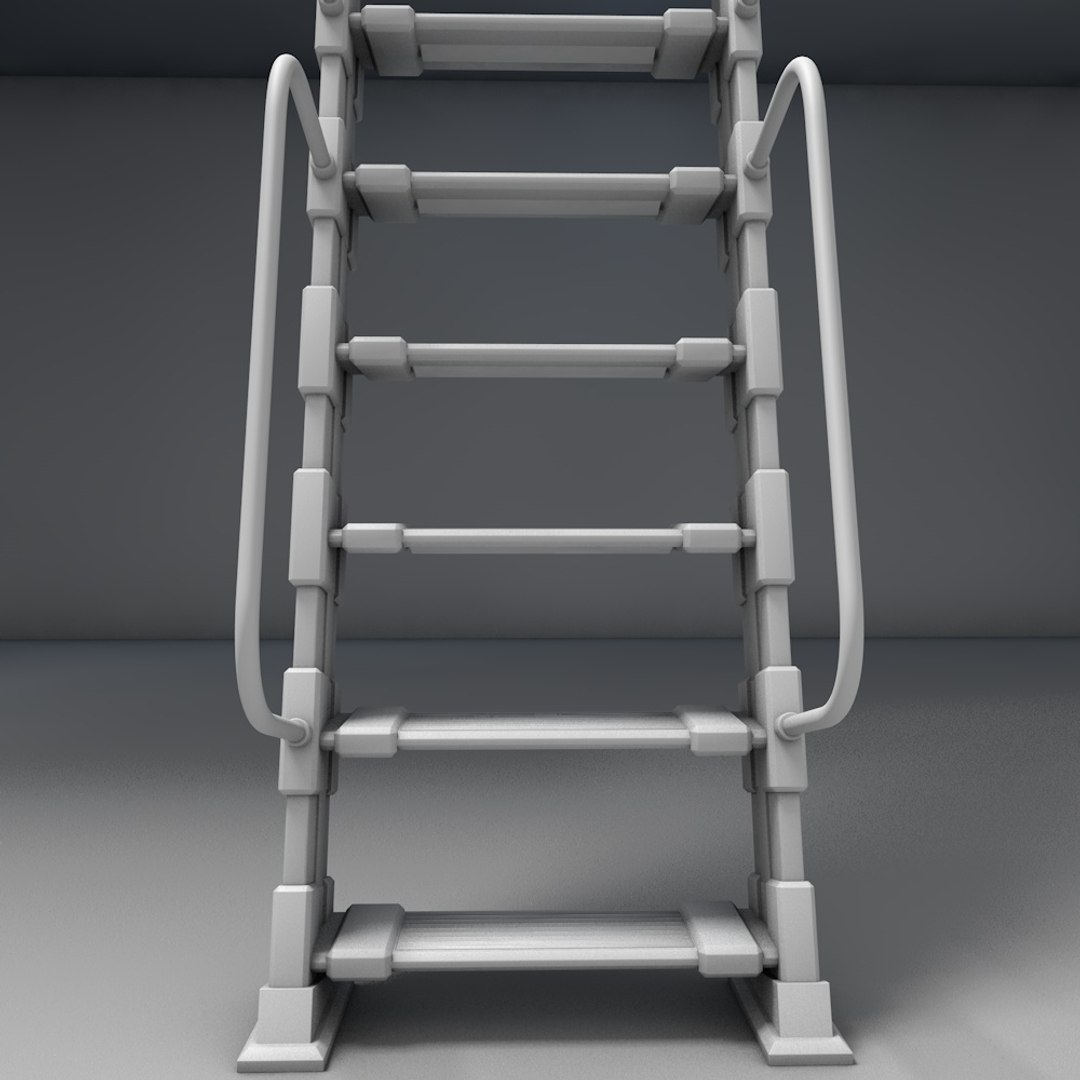 Futuristic ladder 3D model - TurboSquid 1502889