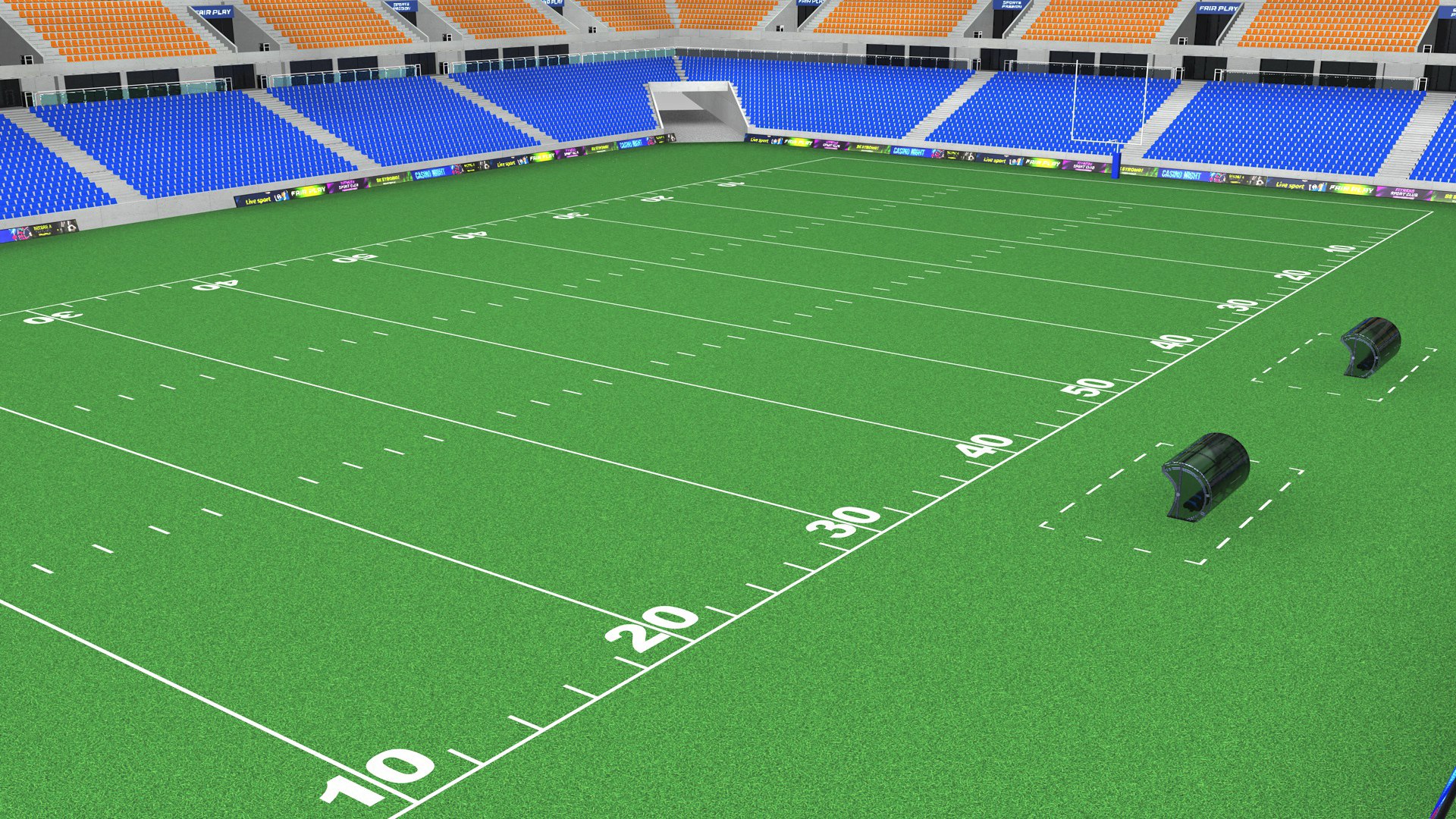 Modern stadium for soccer- us football and rugby 3D model - TurboSquid ...