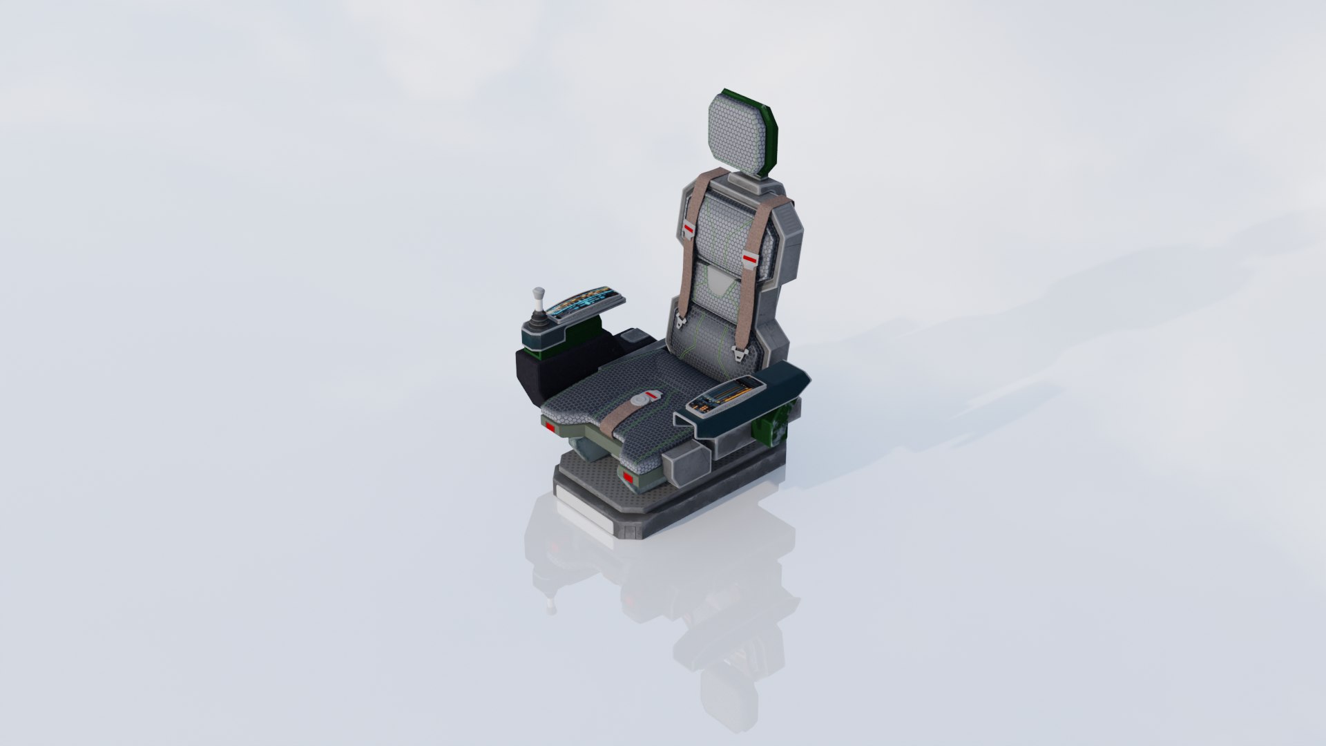 3D Sci-fi Ejection Seat Model - TurboSquid 2264904