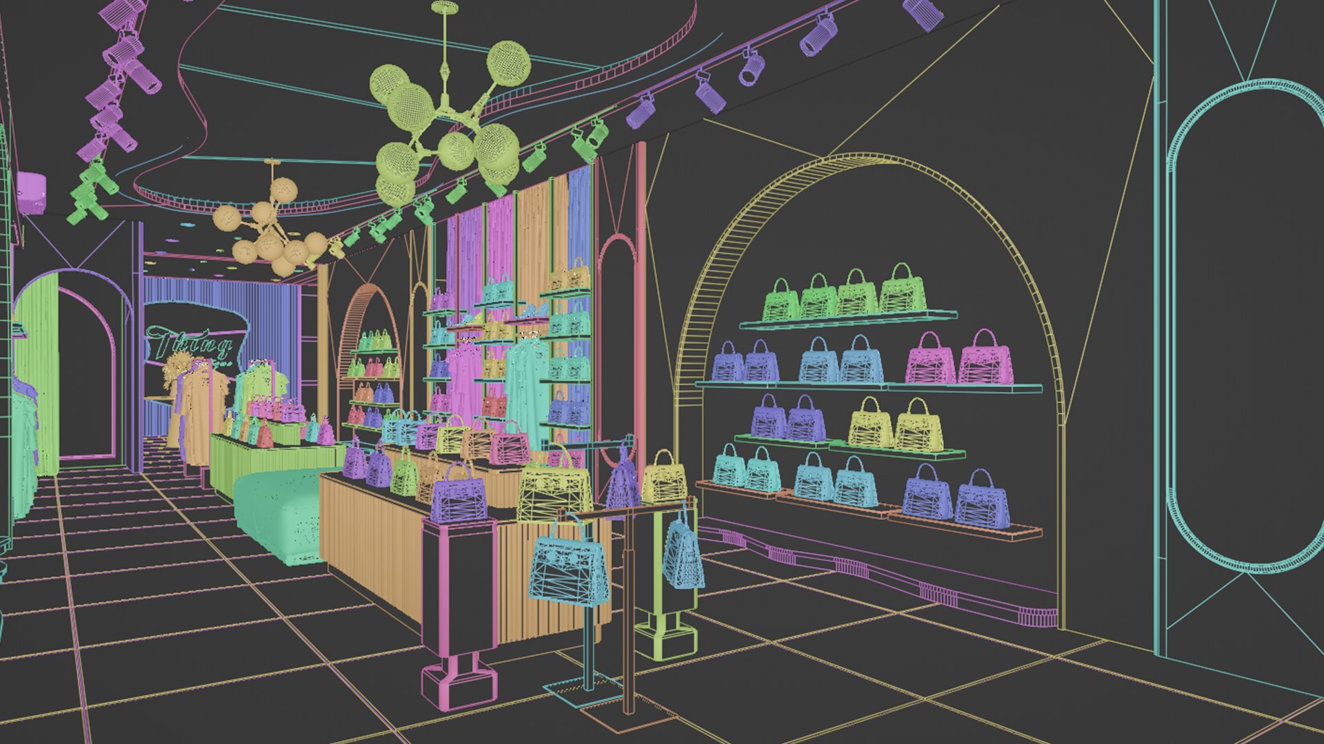 Clothing Store - Modern Style Blender - Fbx - Obj 3D model - TurboSquid ...