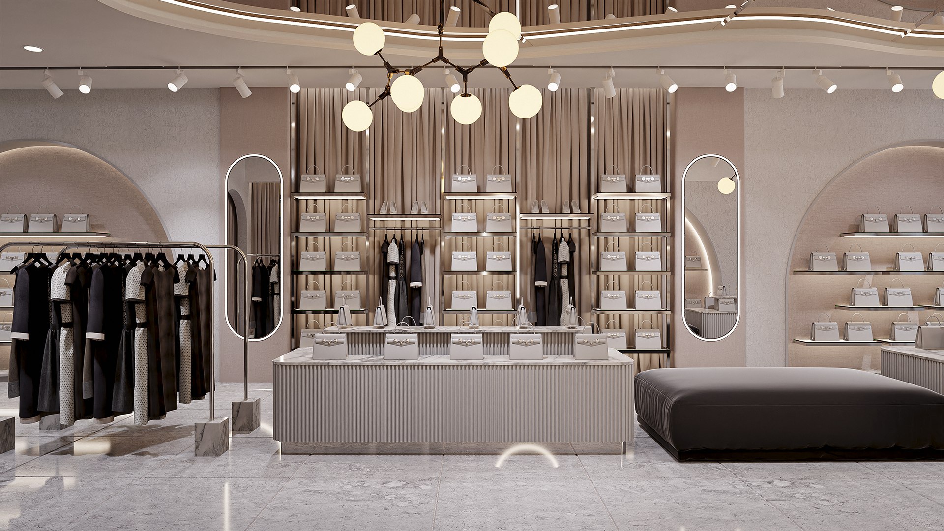 Clothing Store - Modern Style Blender - Fbx - Obj 3D model - TurboSquid ...