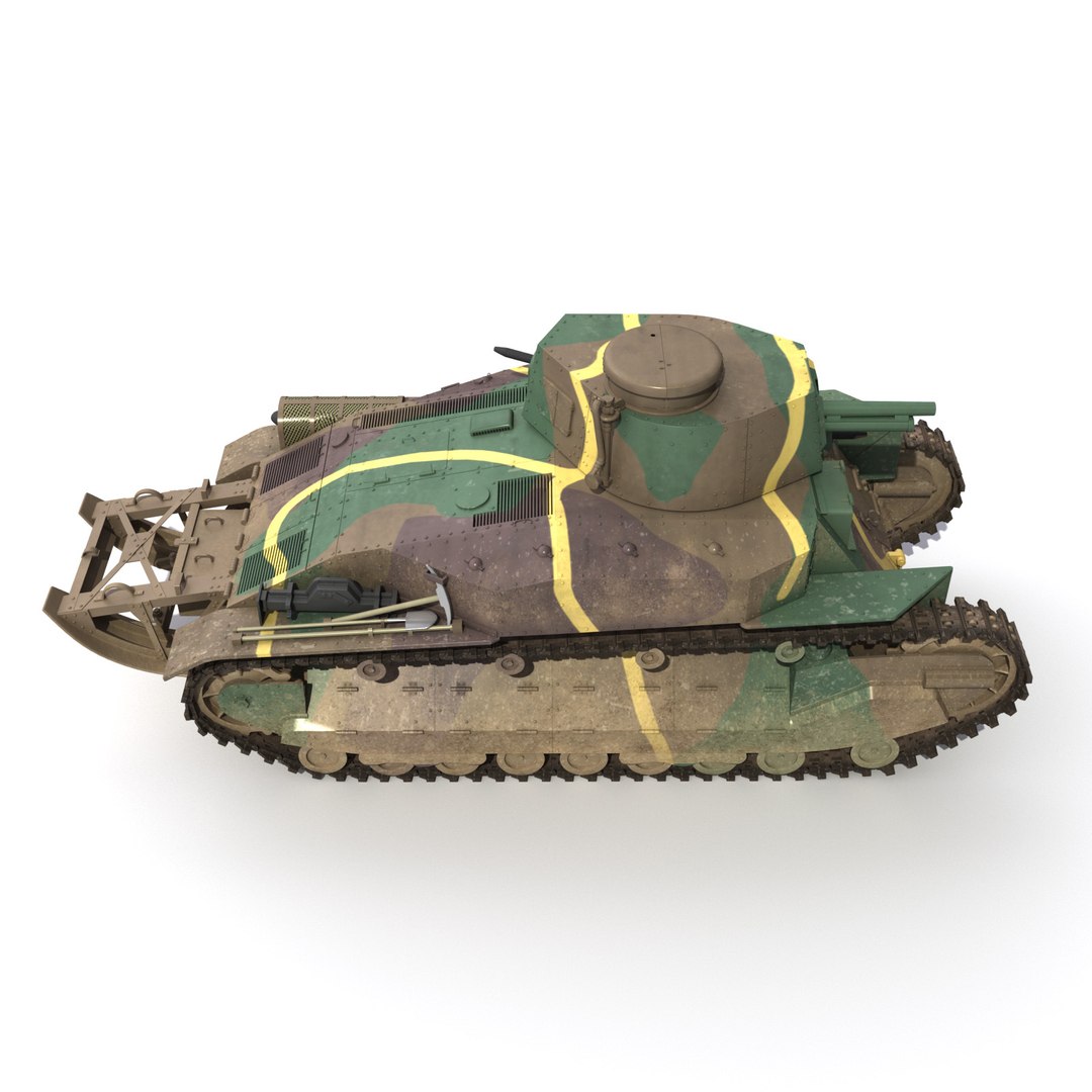 Tank type 89 3D model - TurboSquid 1549370