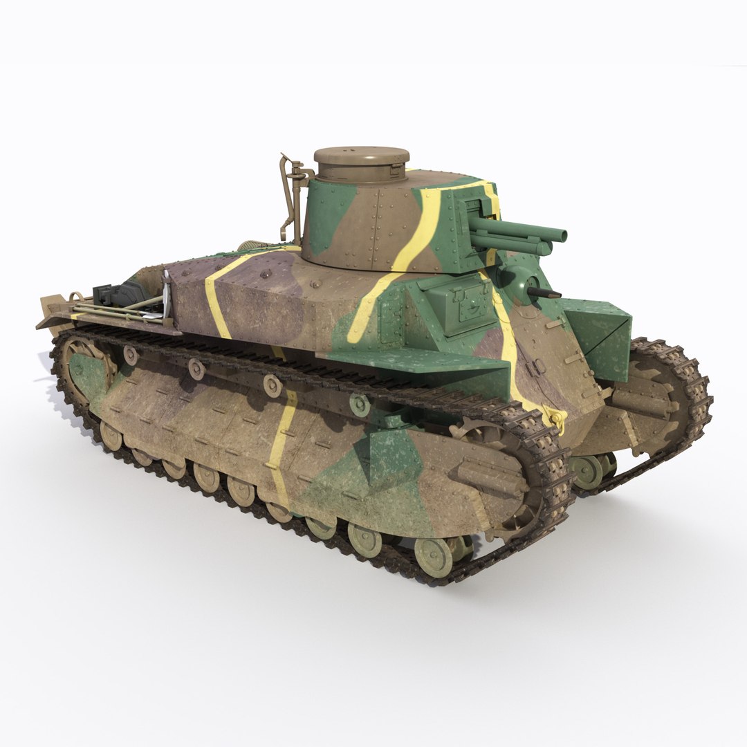 Tank type 89 3D model - TurboSquid 1549370