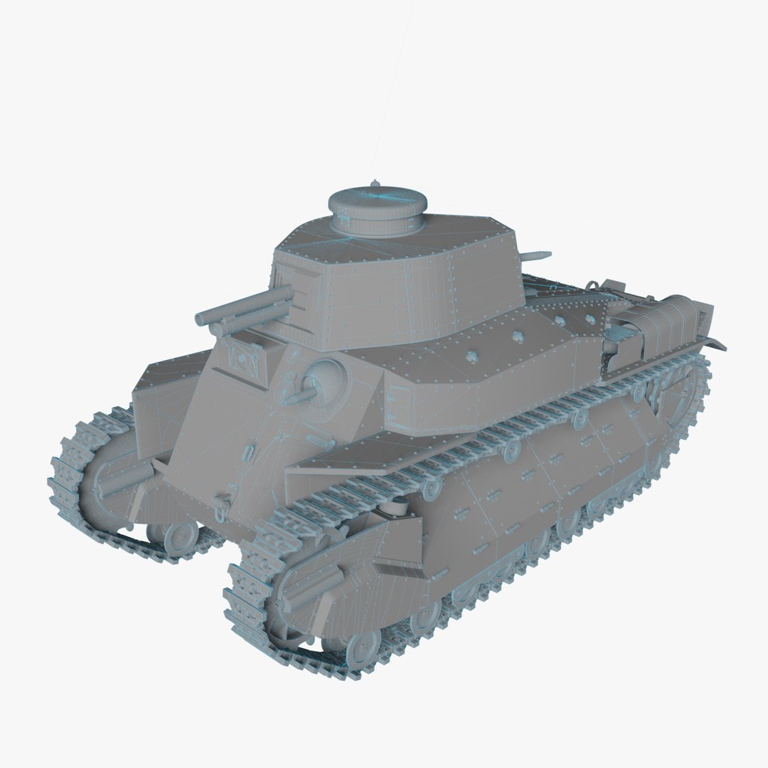 Tank type 89 3D model - TurboSquid 1549370
