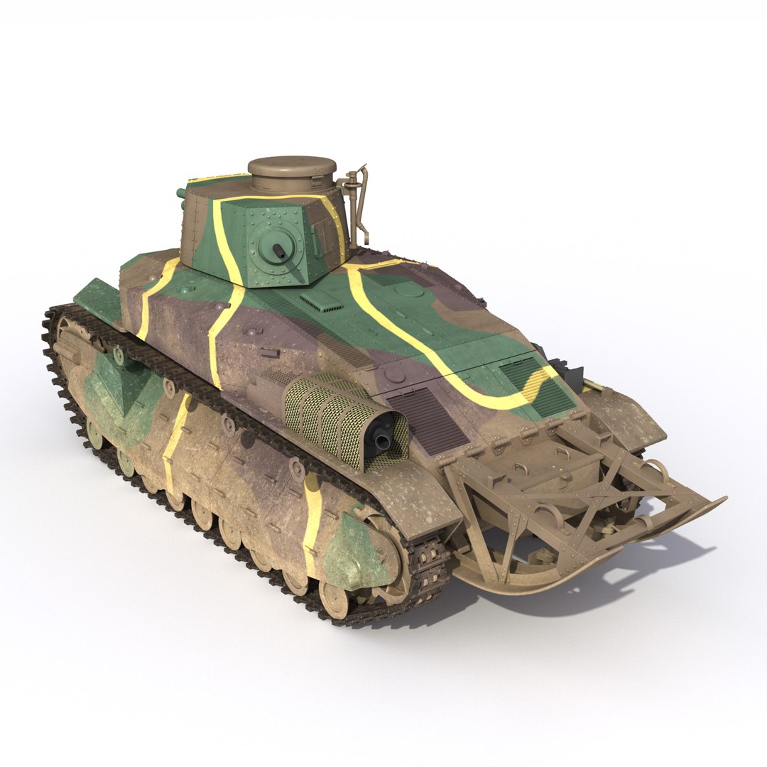 Tank type 89 3D model - TurboSquid 1549370