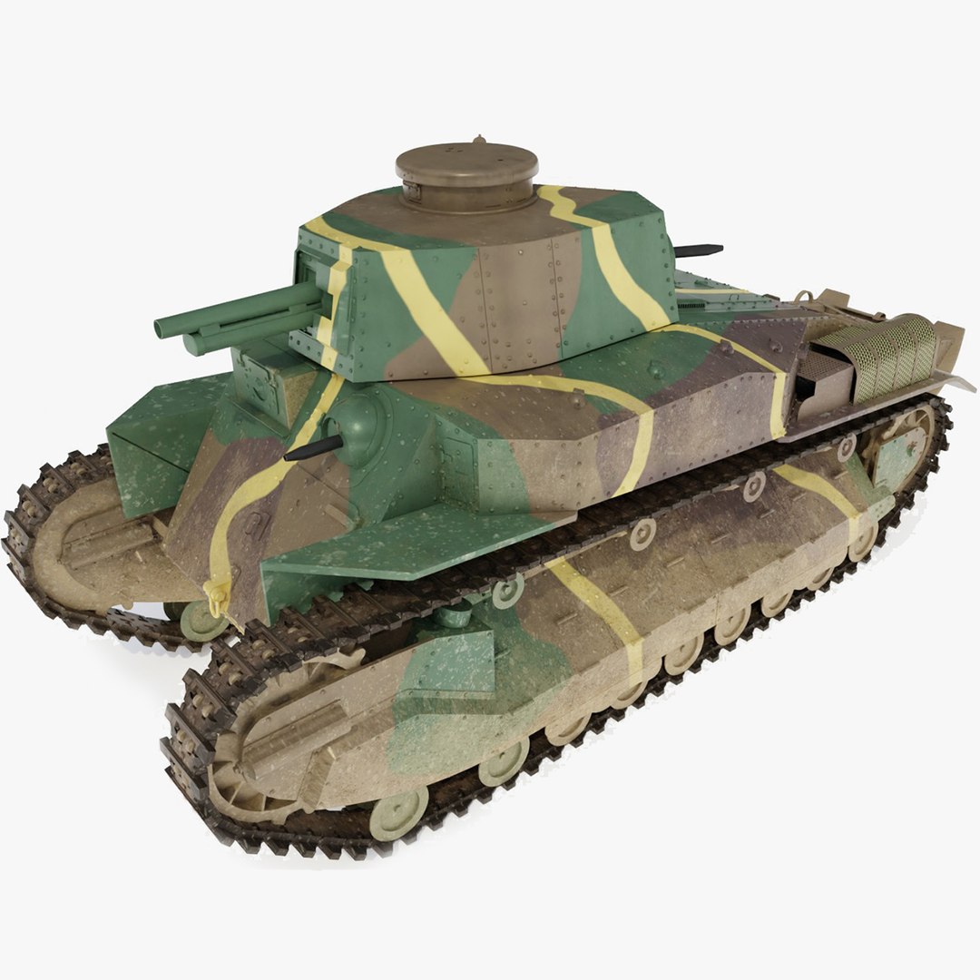 Tank type 89 3D model - TurboSquid 1549370