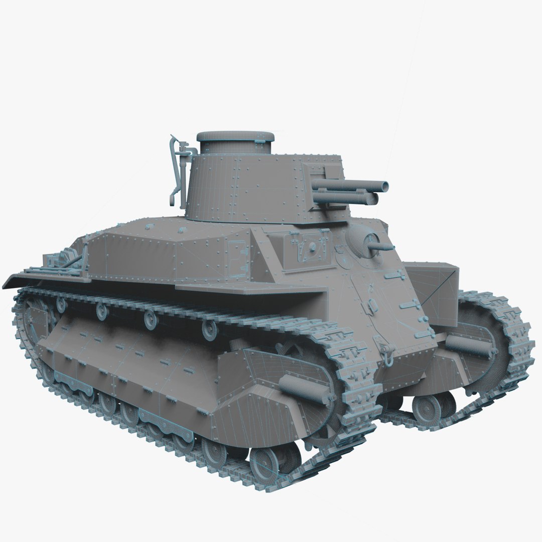 Tank type 89 3D model - TurboSquid 1549370