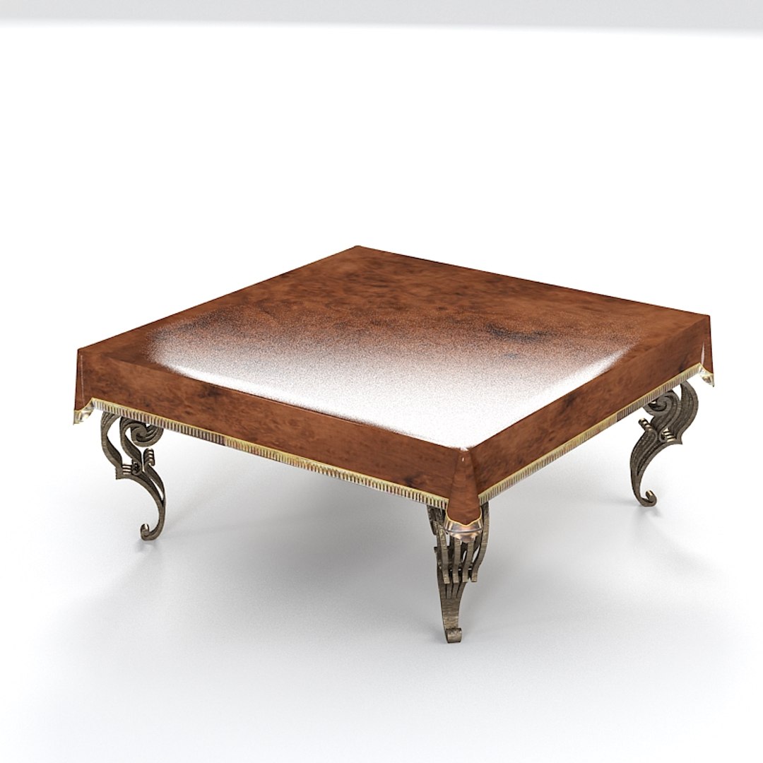 Jumbo Rectangular Table 3d Model
