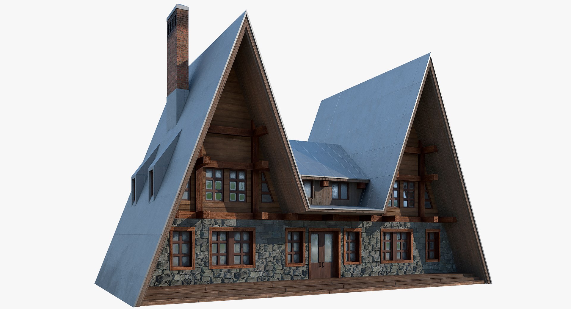3D Chalet Model - TurboSquid 1421437