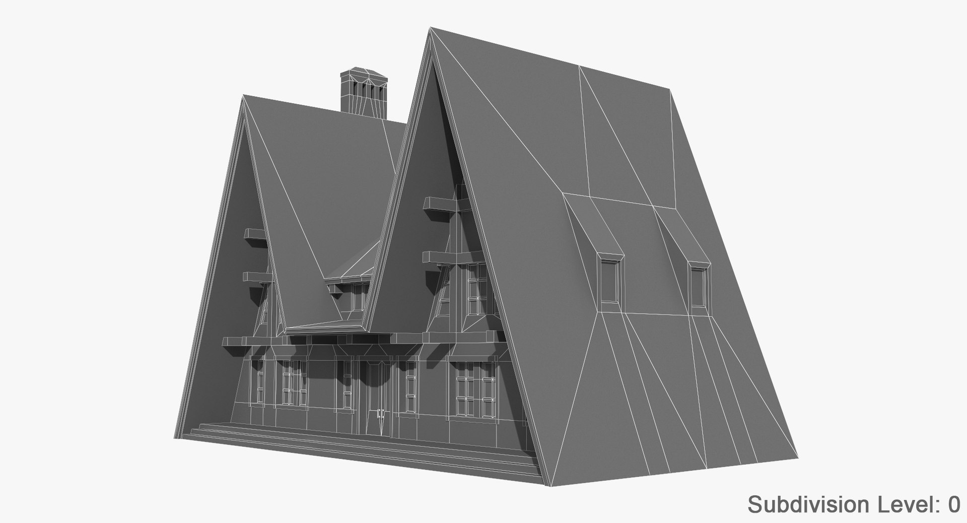 3D Chalet Model - TurboSquid 1421437