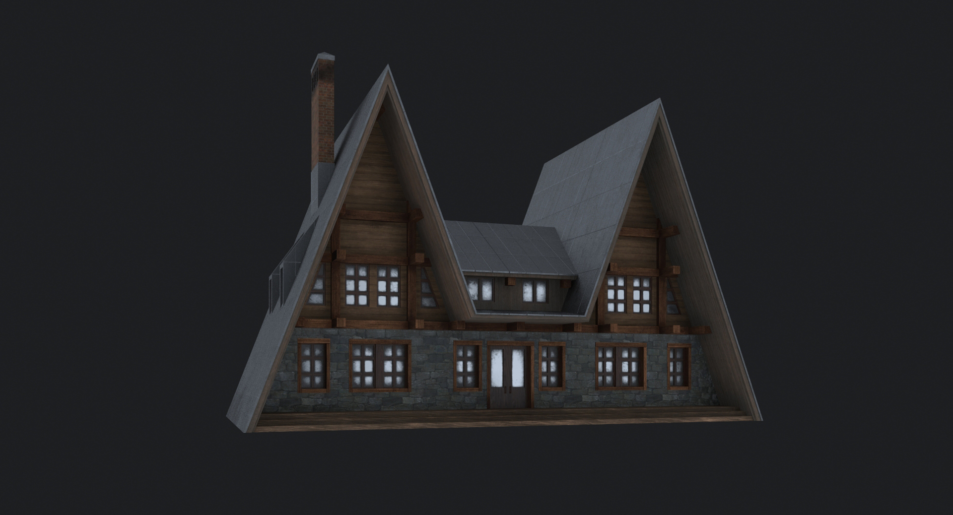 3D Chalet Model - TurboSquid 1421437