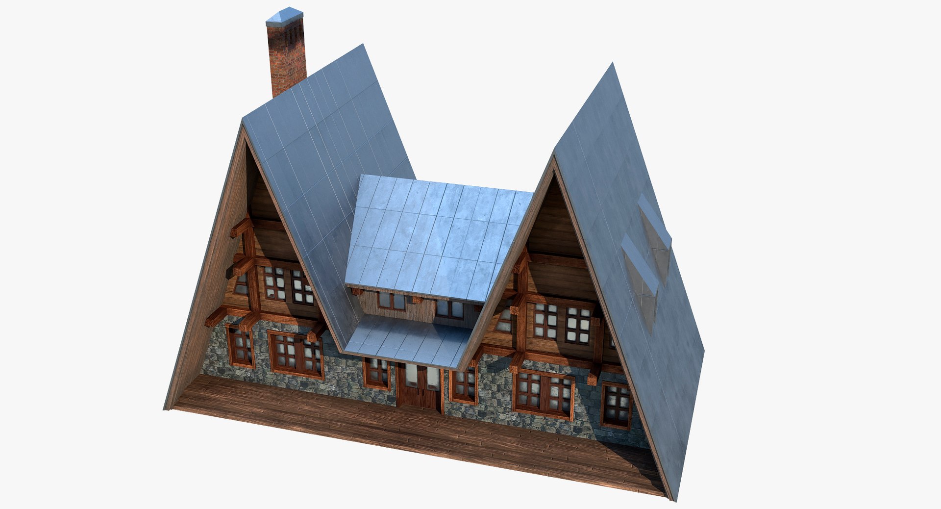3D Chalet Model - TurboSquid 1421437