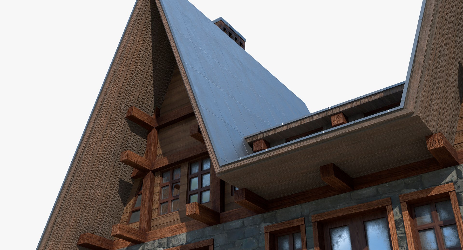 3D Chalet Model - TurboSquid 1421437