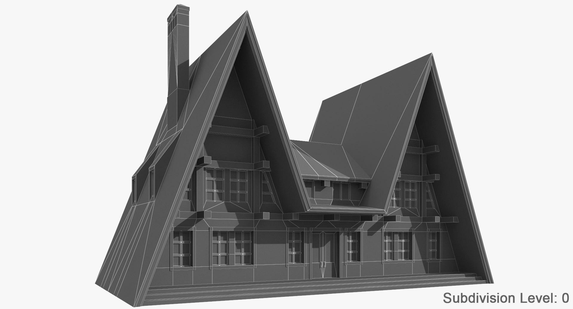 3D Chalet Model - TurboSquid 1421437