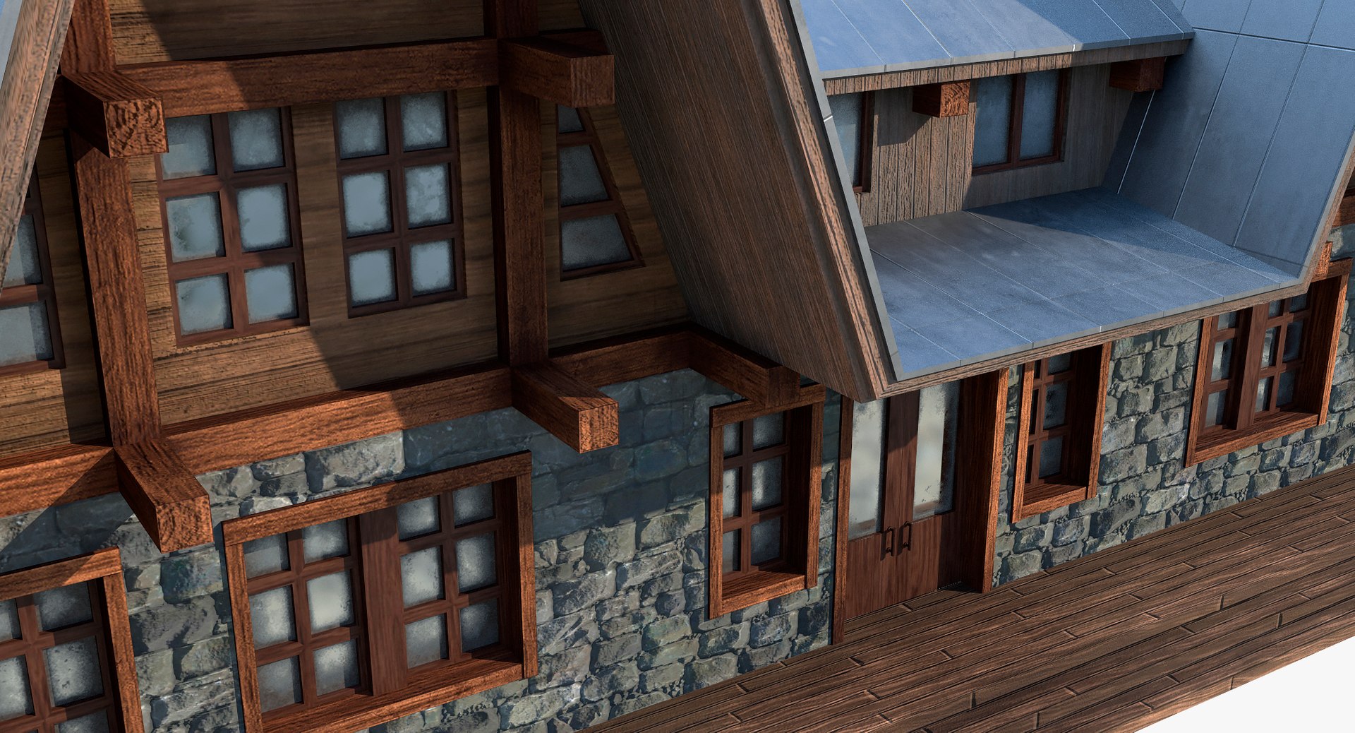 3D Chalet Model - TurboSquid 1421437