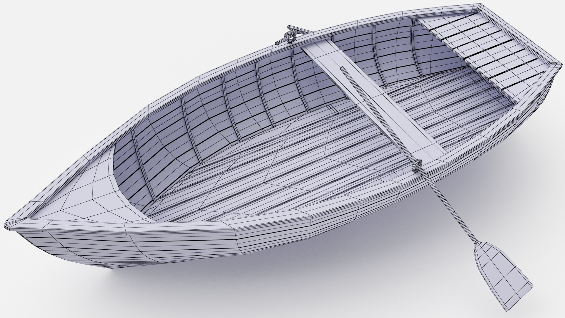 3D Wooden Rowboat 02 - TurboSquid 2121093