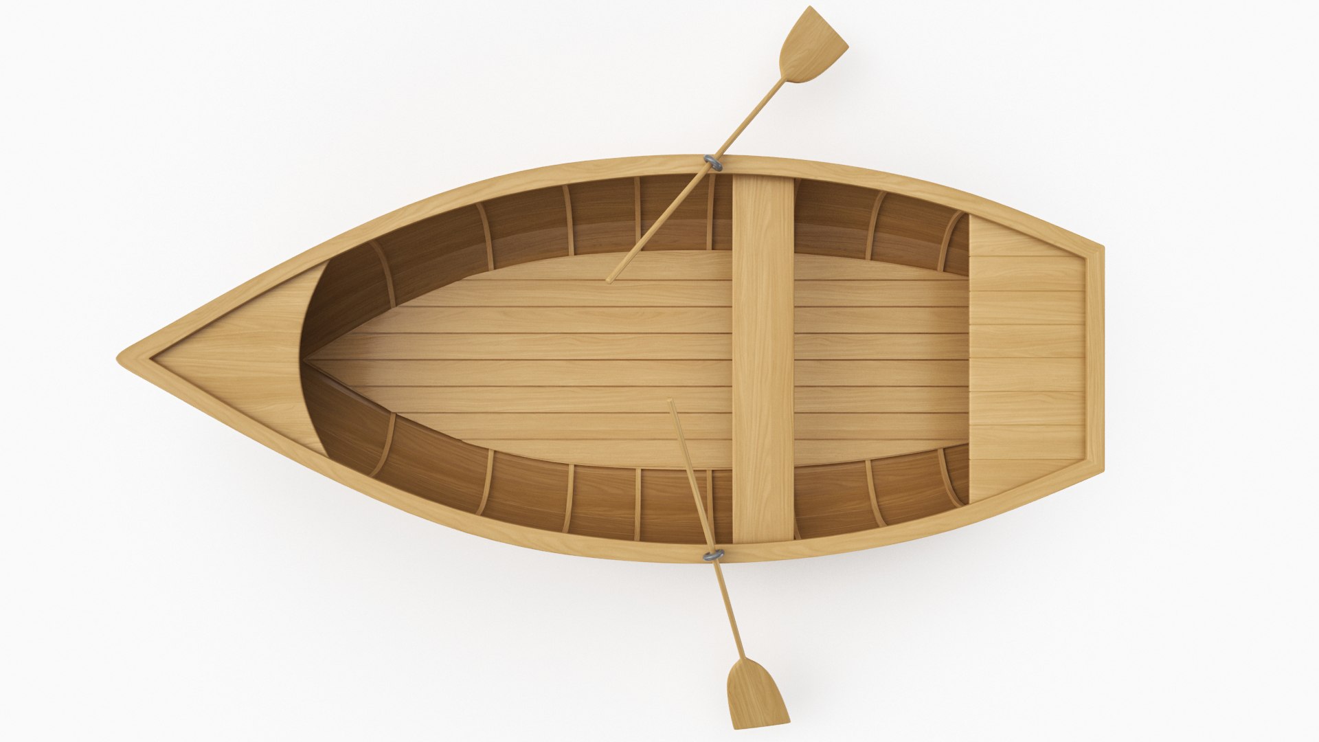 3D Wooden Rowboat 02 - TurboSquid 2121093