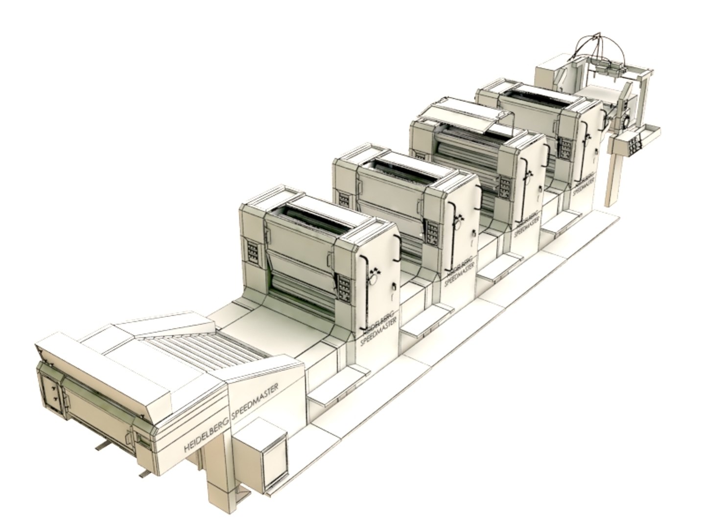 3d offset printing model